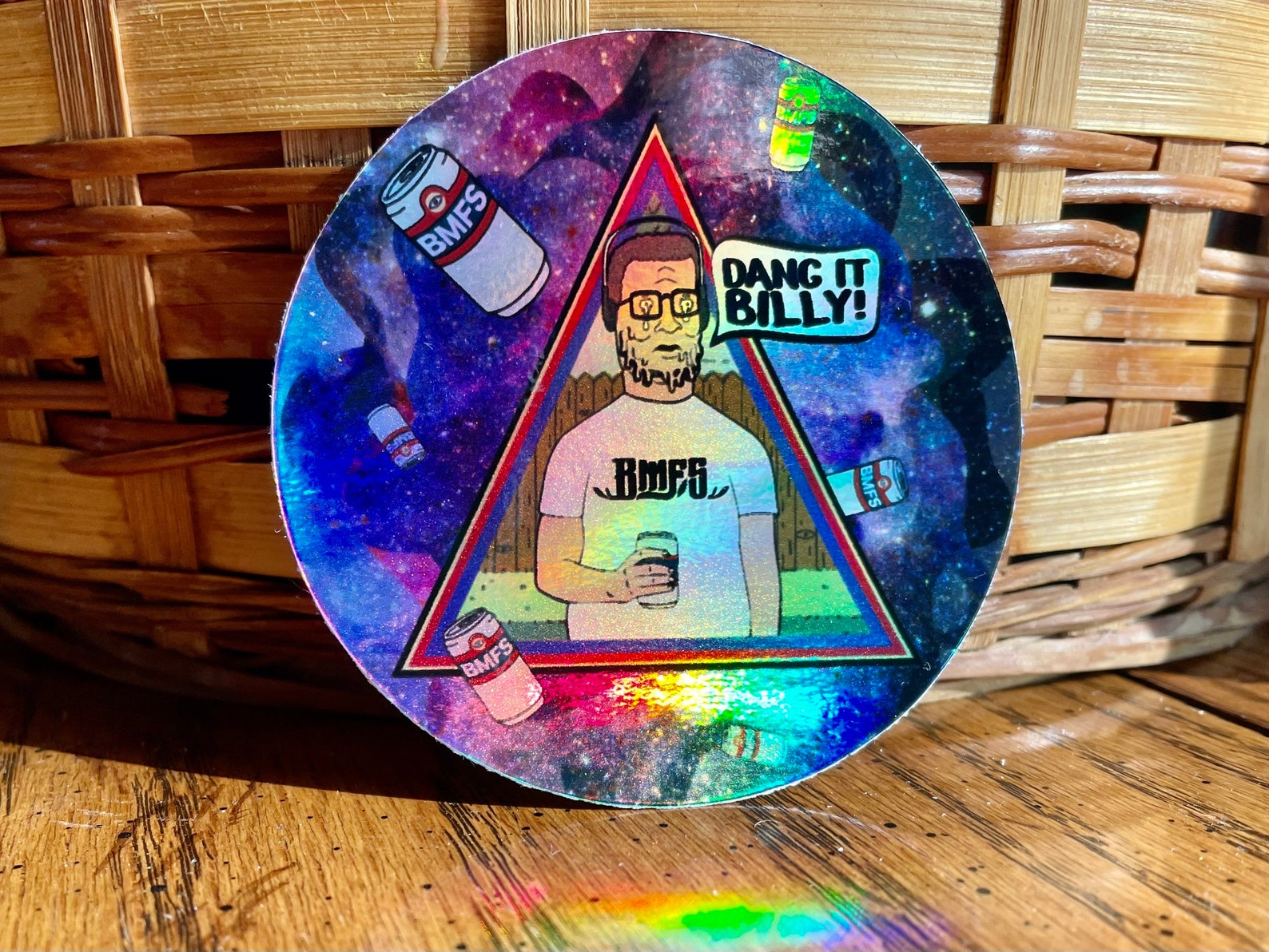 Holographic Dang It Billy in Space Billy Strings Fan Art Vinyl - Etsy