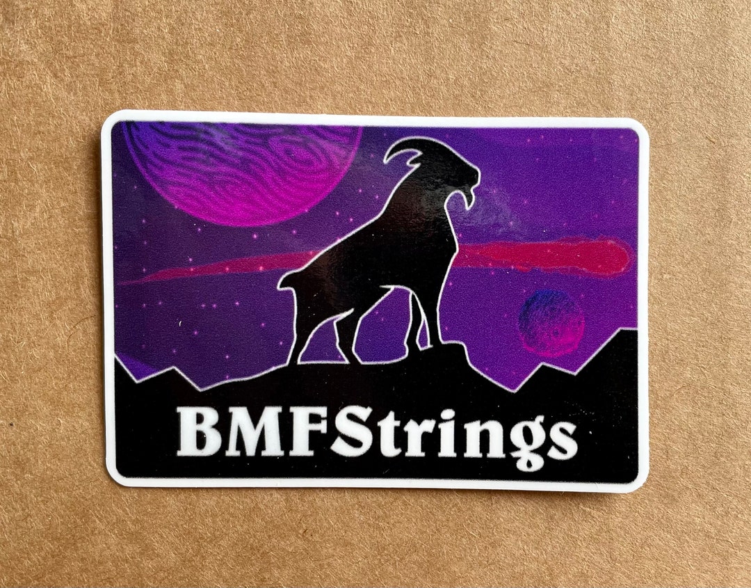 Majestic AF Goat in Space Vinyl Die Cut Sticker Bluegrass Goat Fan Art ...