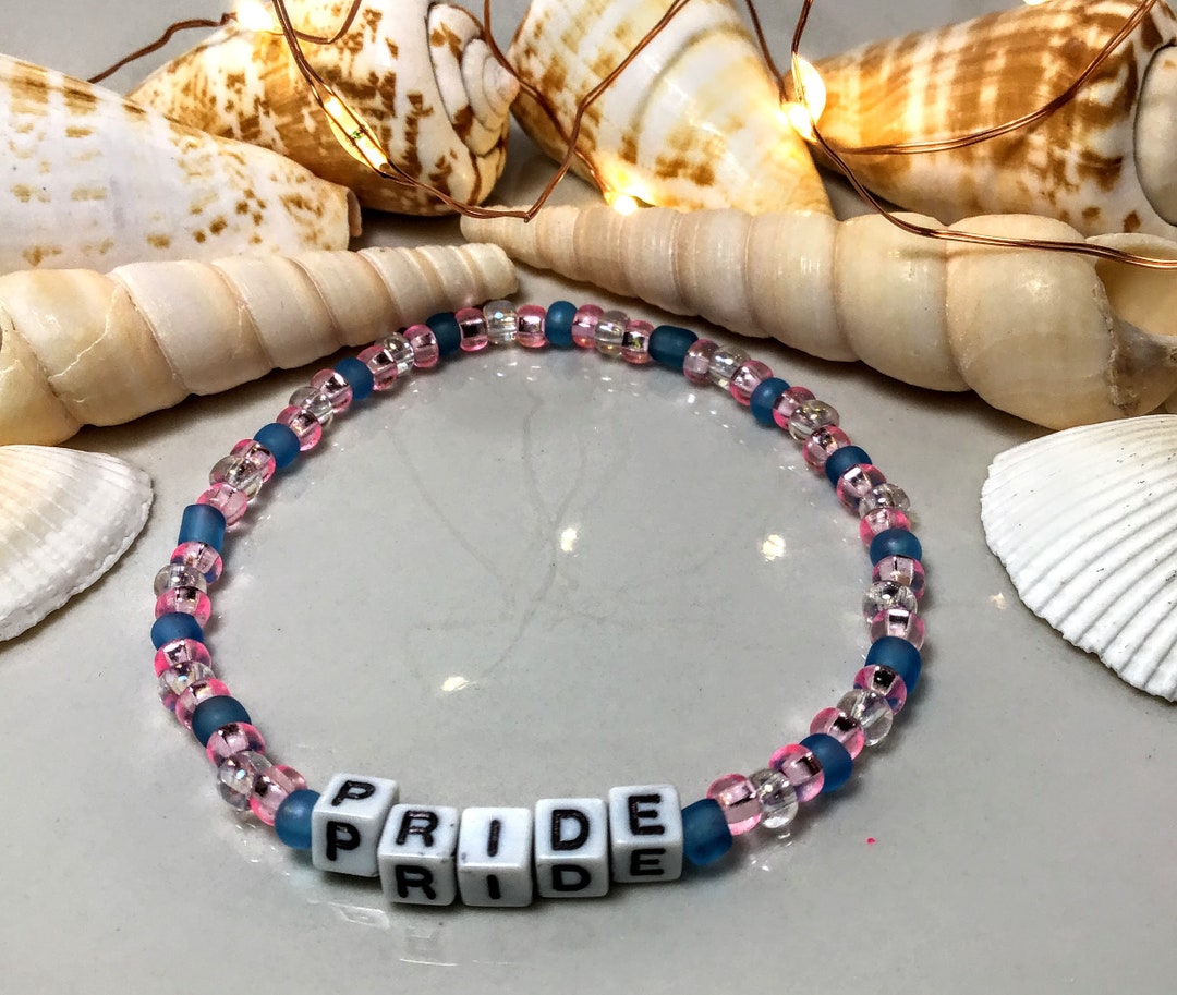 Transgender Pride Flag Bracelet - Etsy