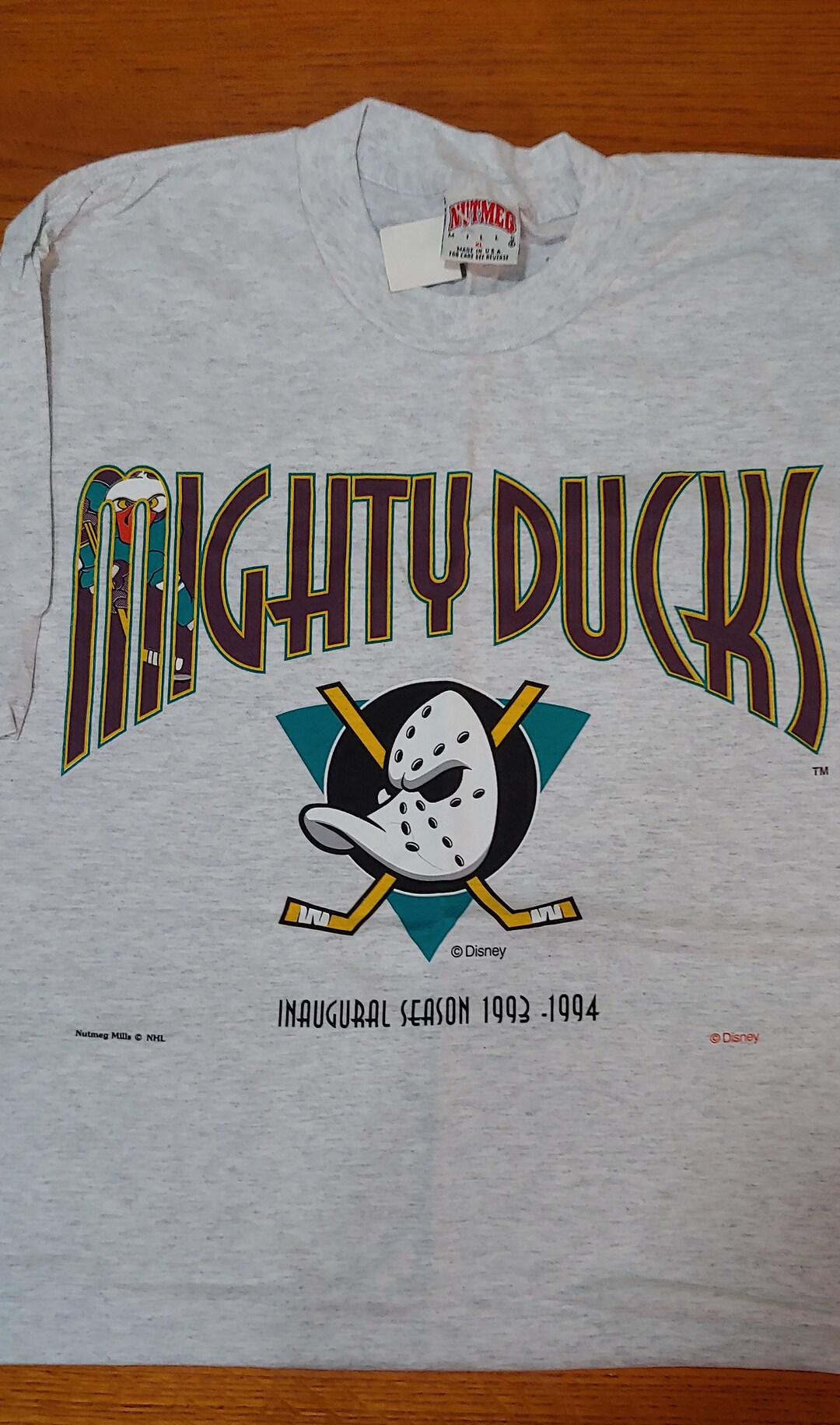 AUTHENTIC Mighty Ducks Inaugural Season Tee Shirt BRAND NEW - Etsy