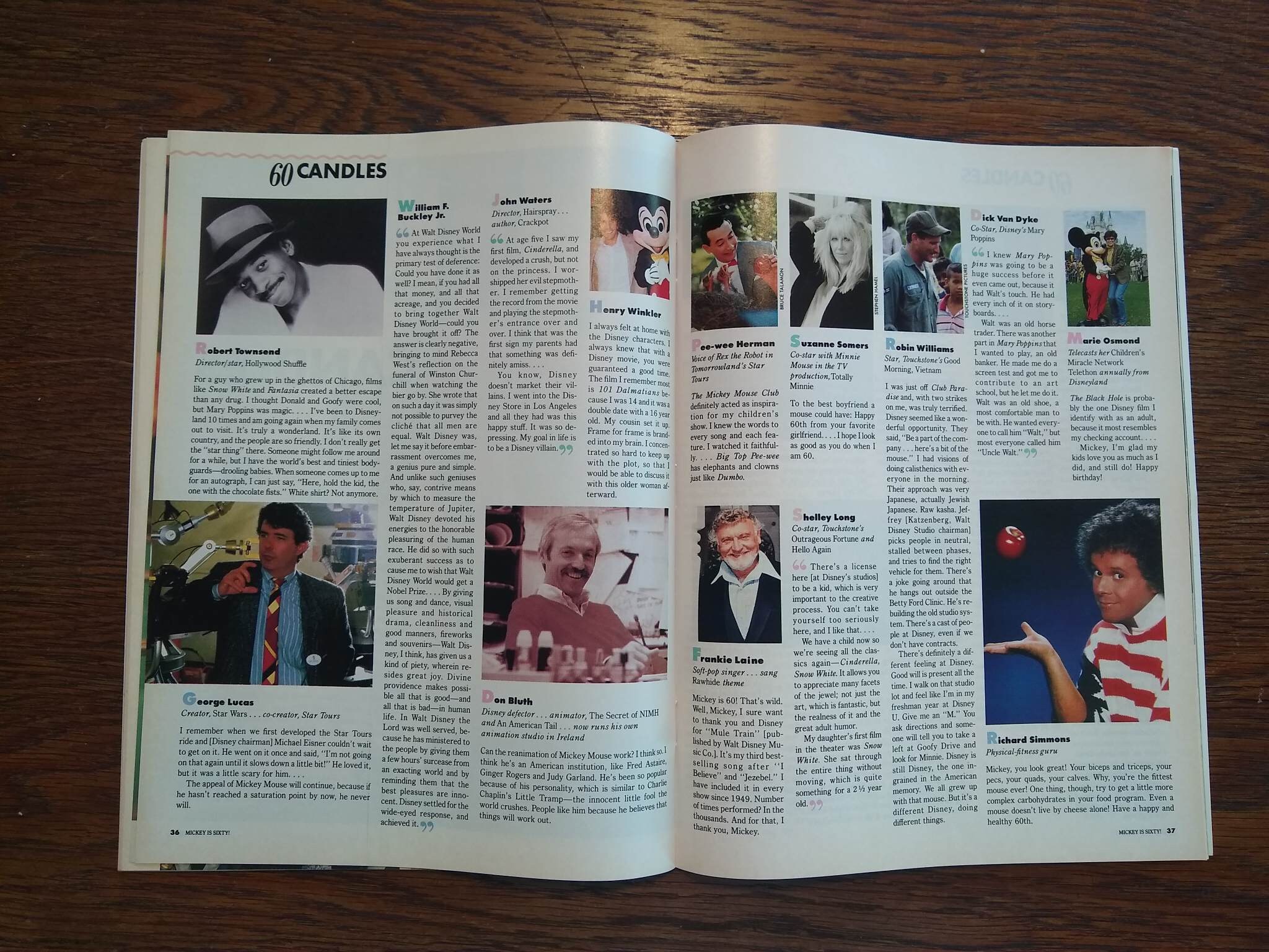 LIMITED EDITION OF "mickey is 60", Magazine Tribute, Published 1988 - Etsy
