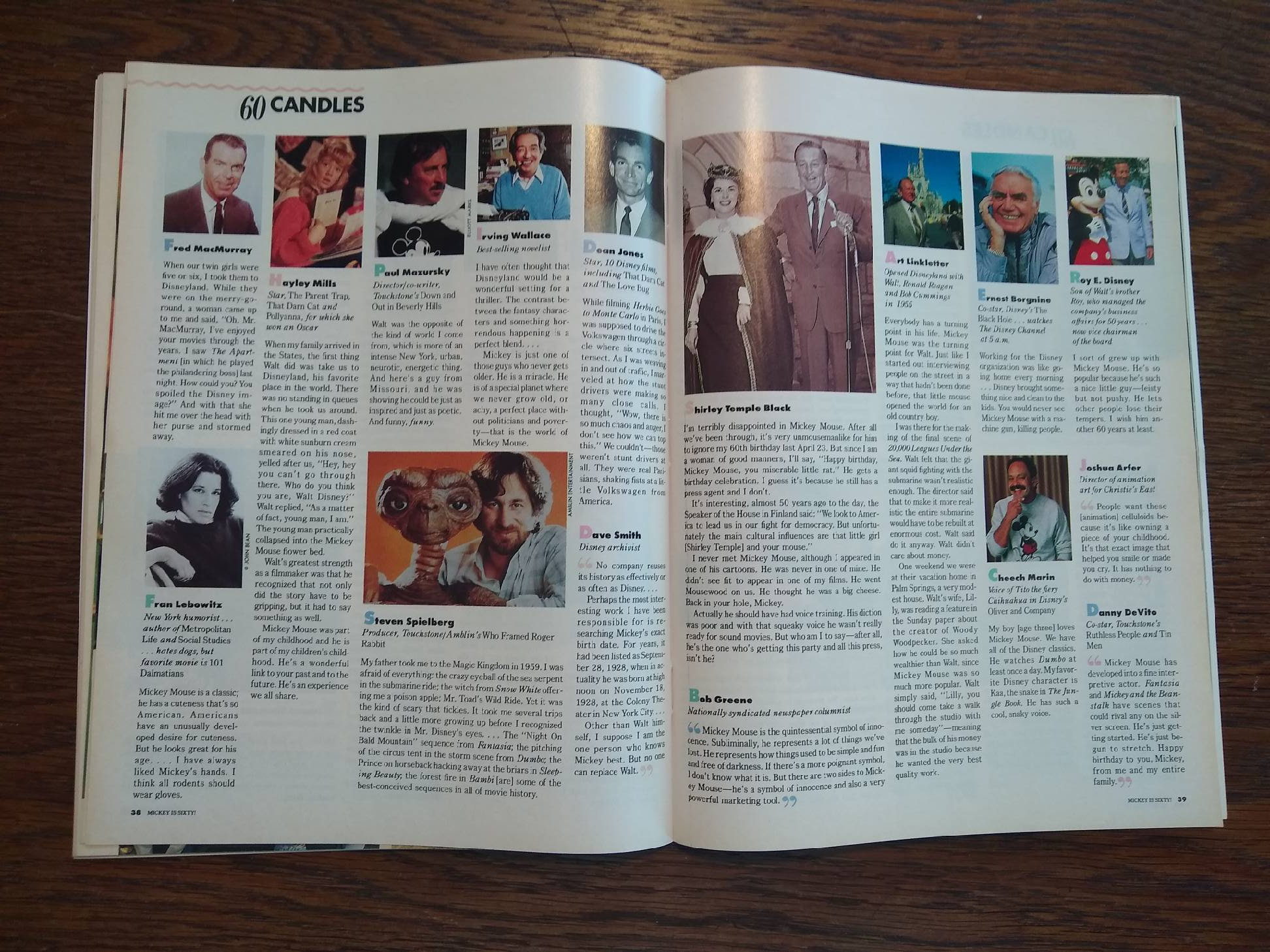 LIMITED EDITION OF "mickey is 60", Magazine Tribute, Published 1988 - Etsy