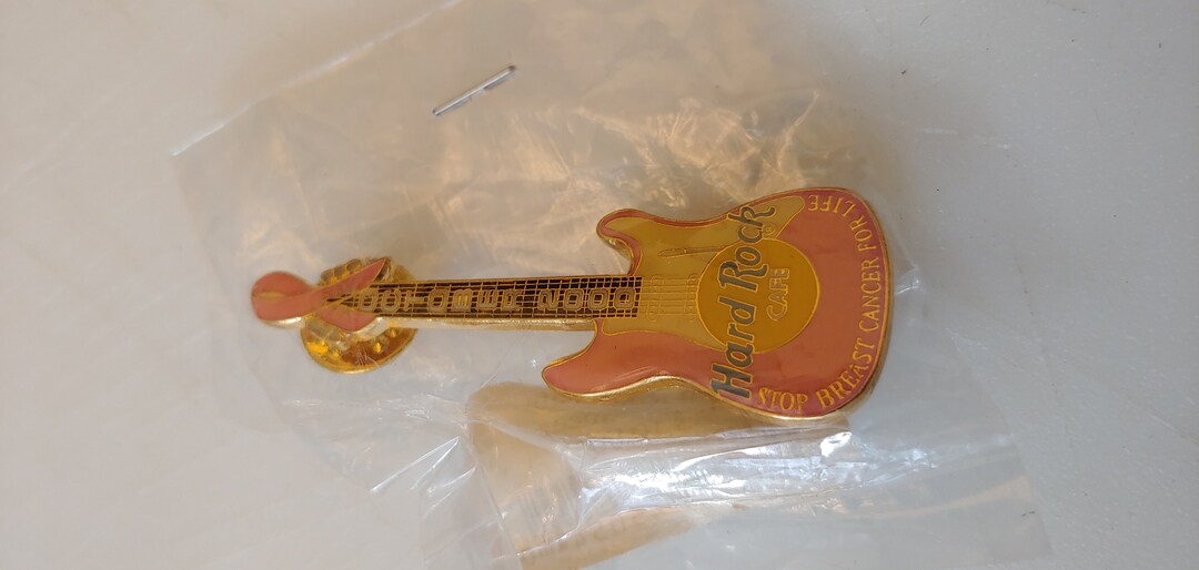 Hard Rock Cafe Cancer Awareness Enameled Pin From 2000 - Etsy
