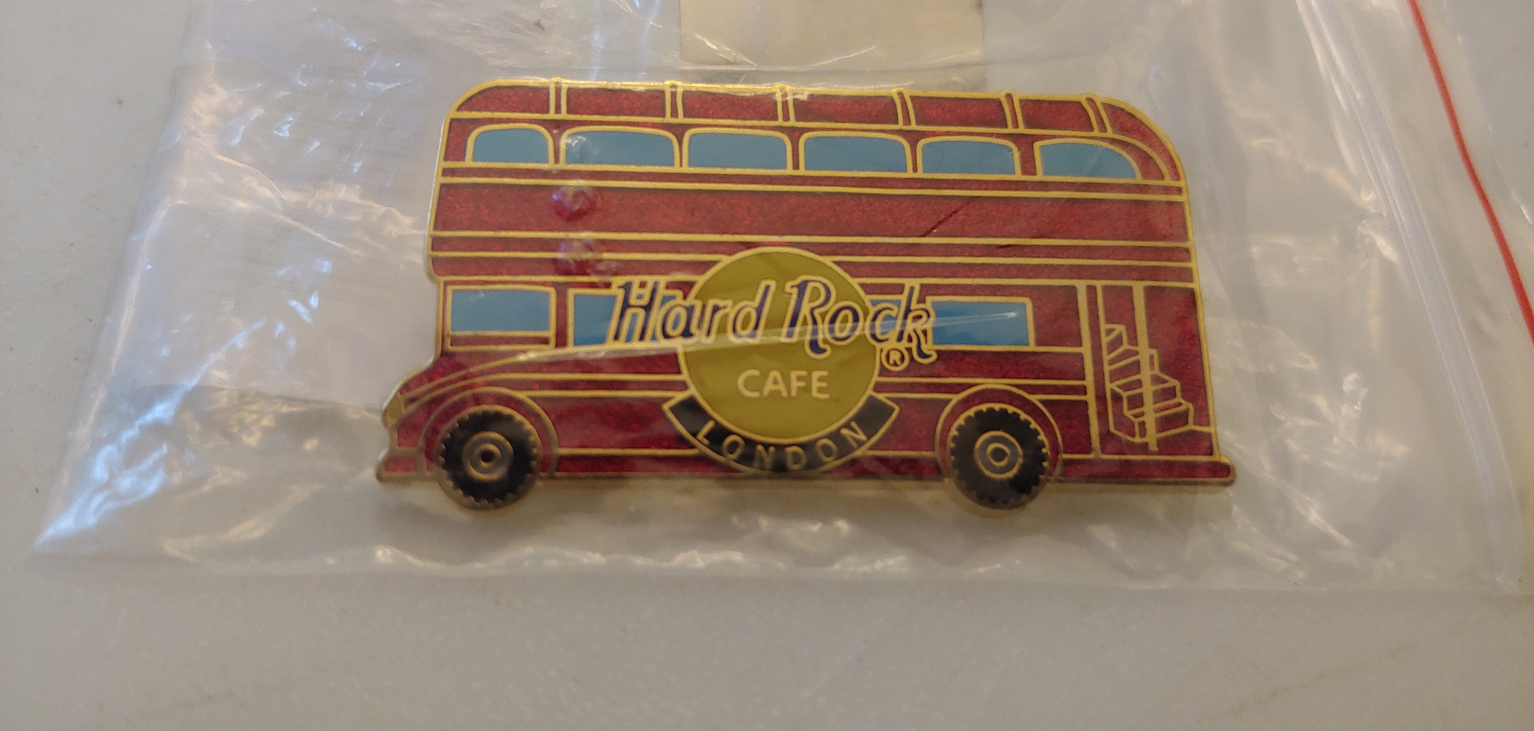 UNIQUE London Hard Rock Cafe Double Decker Bus Enameled Pin From the ...