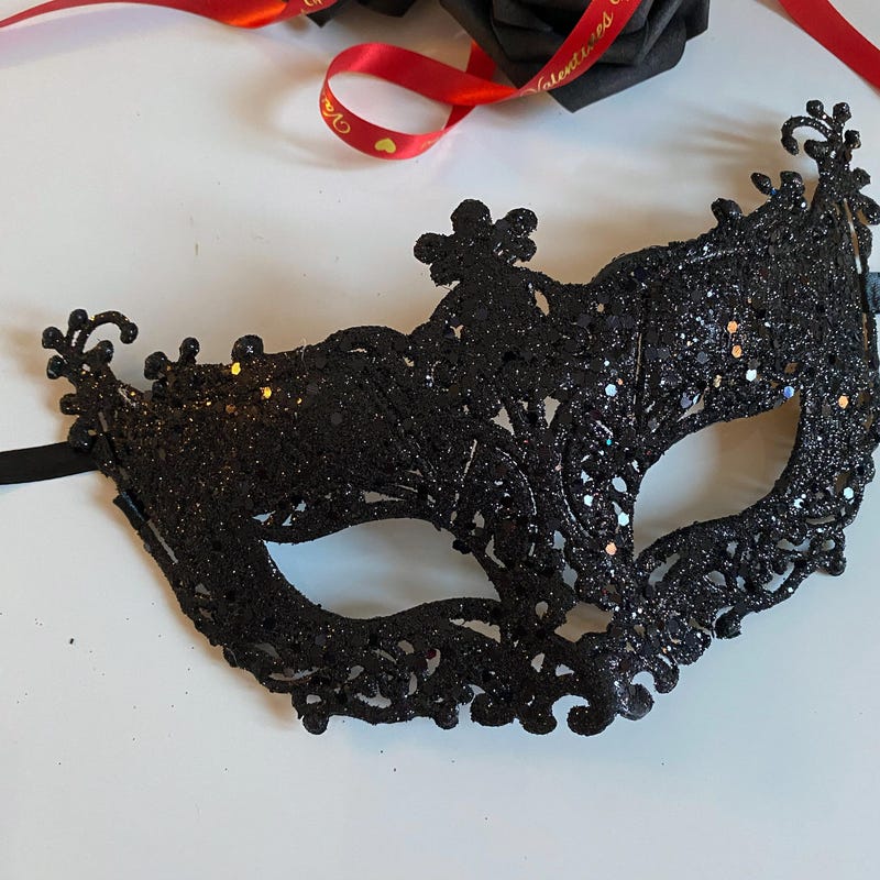 Masquerade Mask and Veil - Etsy UK