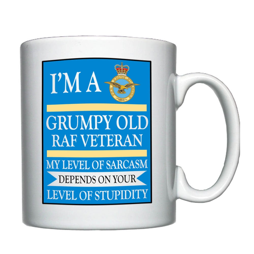 Grumpy Old RAF Veteran, Personalised Mug - Etsy UK