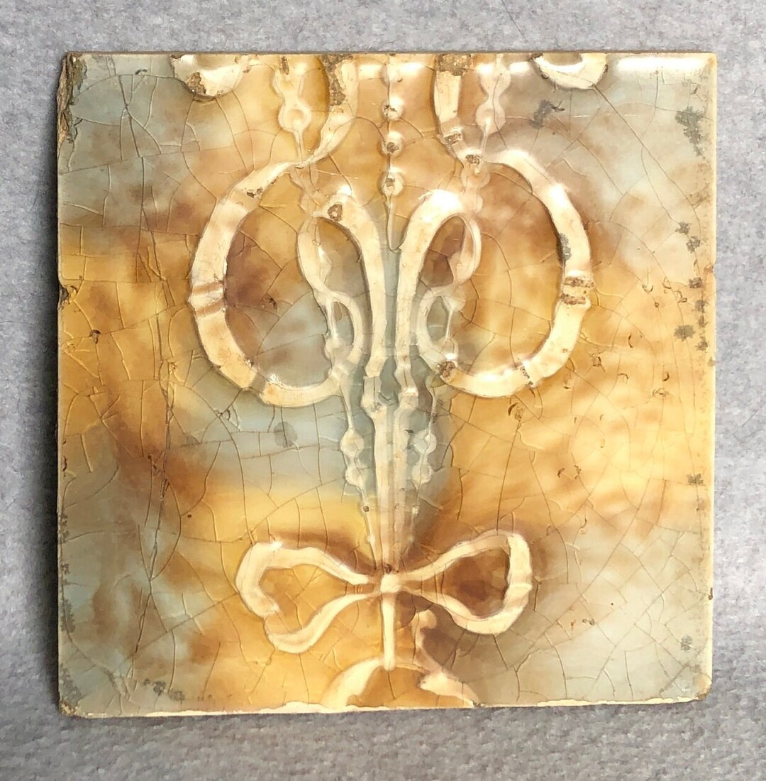 Providential Tile Works 6 Tile With Ribbon Design Trenton, New Jersey ...