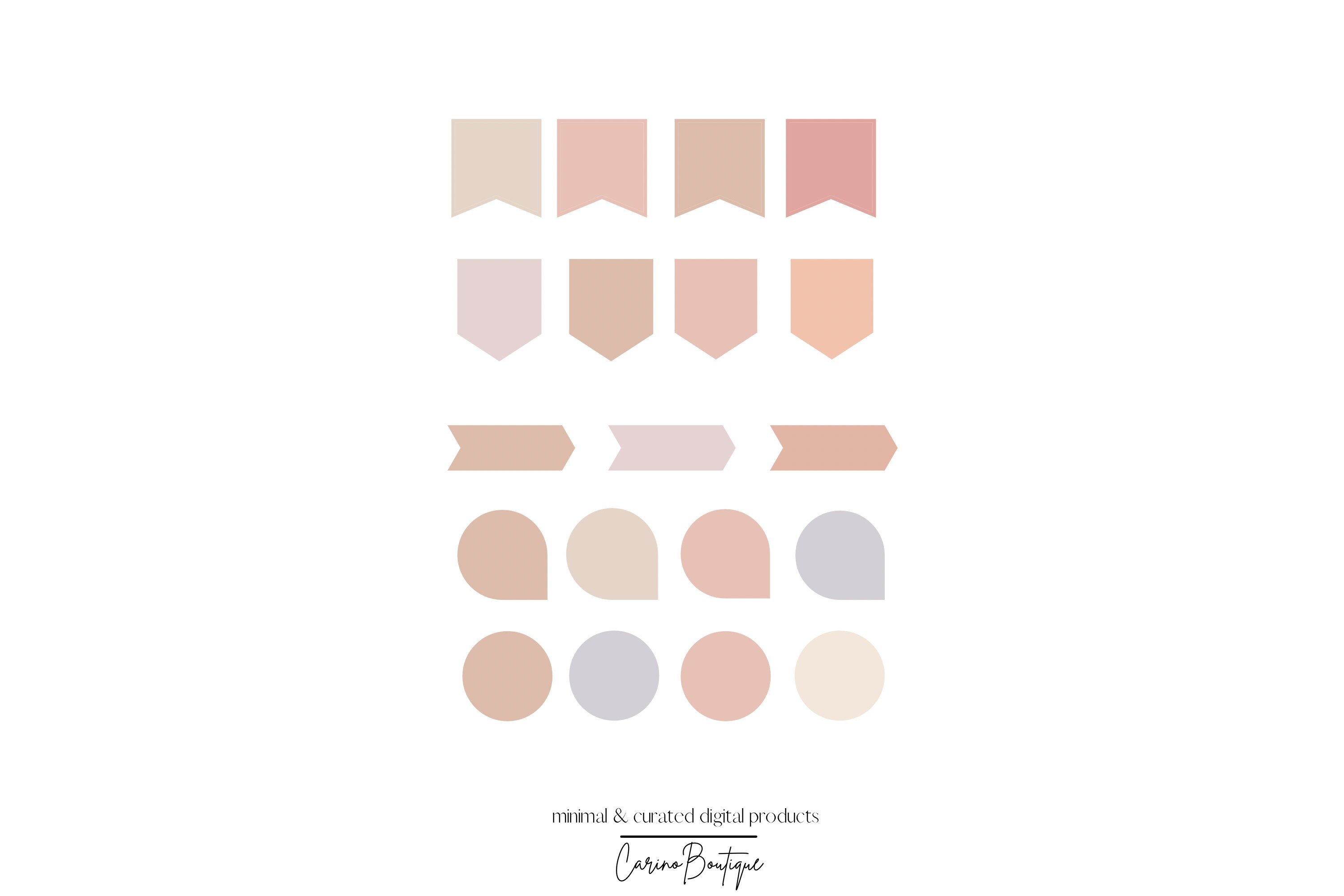 Everyday Life Sticker Set Neutral Goodnotes Transparent - Etsy