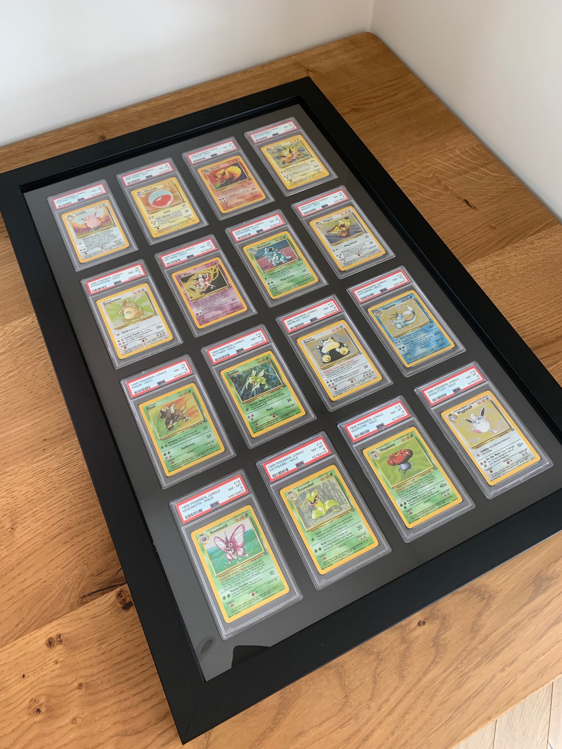 Black Display Frames for Graded Cards - Pokemon, Sports, PSA, CGC, Etc ...
