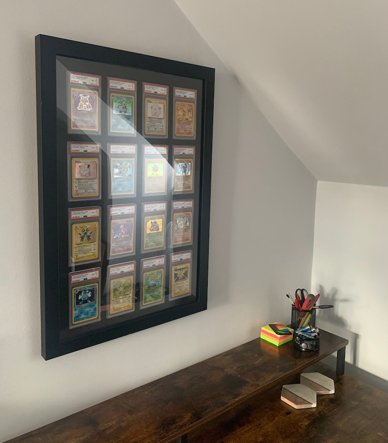 Black Display Frames for Graded Cards Pokemon Sports PSA - Etsy