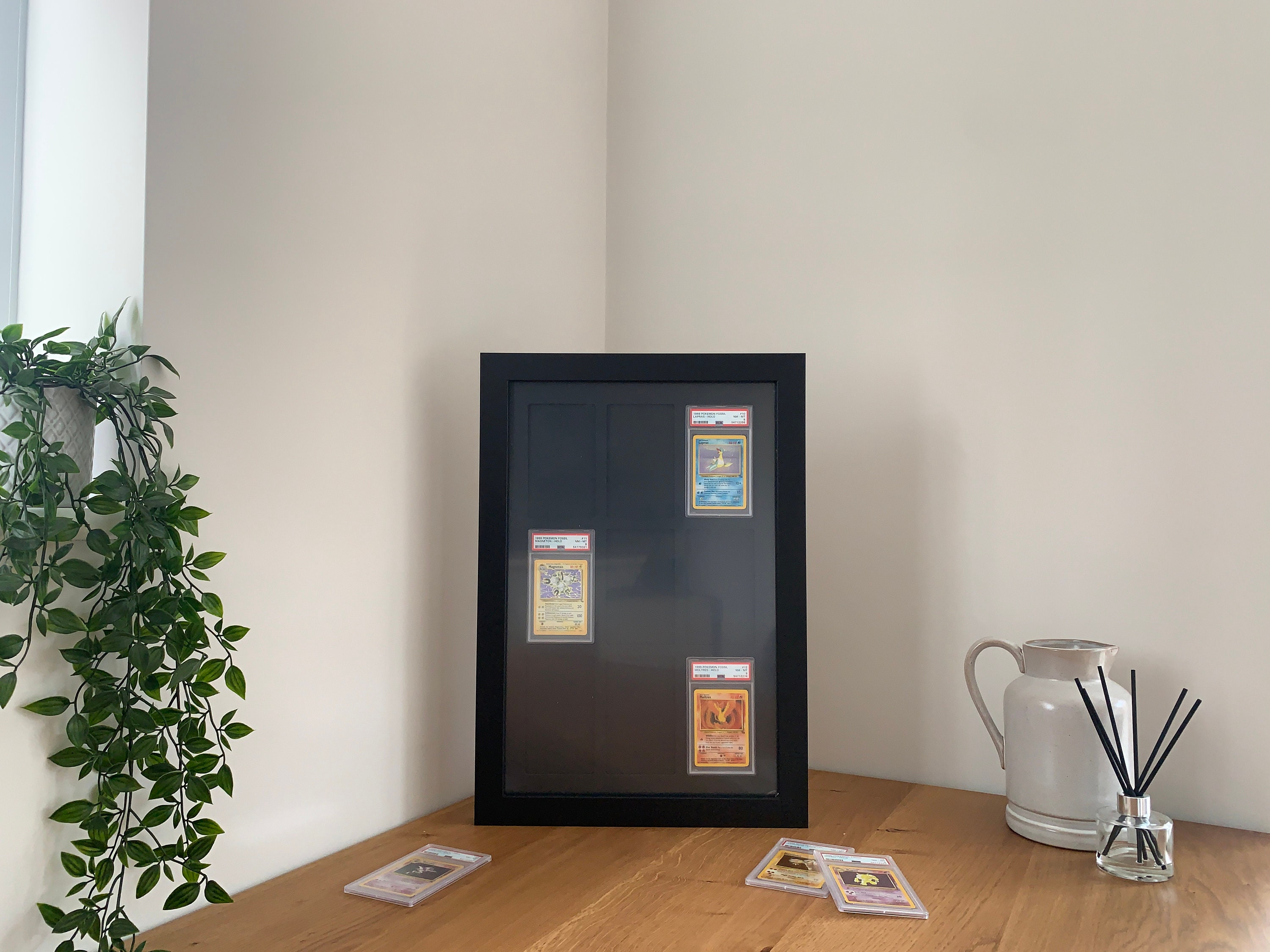 Black Display Frames for Graded Cards - Pokemon, Sports, PSA, CGC, Etc ...