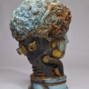 Cyborg Hermes Bust, Mecha Sci-fi Sculpture, (8.5 Inch) - Etsy
