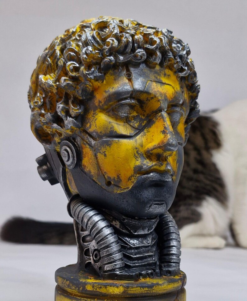 Mecha Hermes Bust, Sci-fi Robotic Statue (8.5 Inch) - Etsy