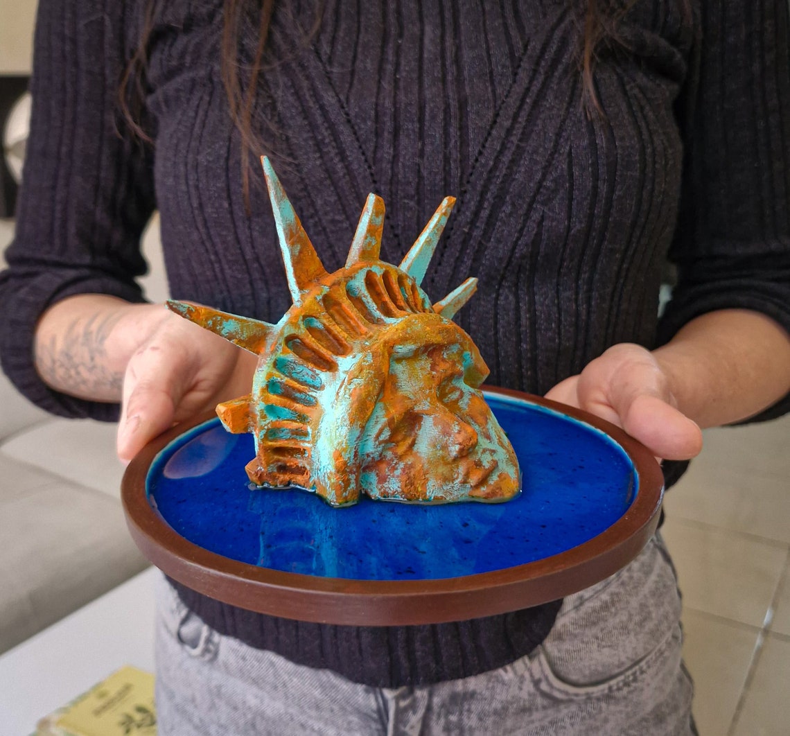 Statue of Liberty Diorama, Post Apocalypse Model, Epoxy Art, New York ...