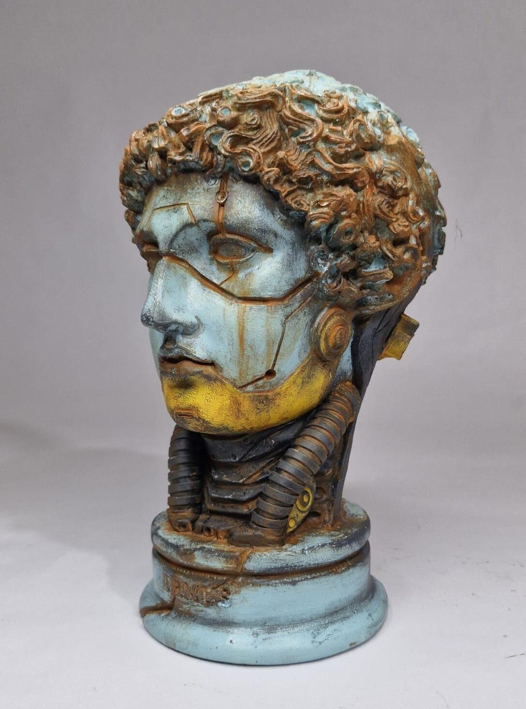 Cyborg Hermes Bust, Hermes Sculpture, Mecha Sci-fi Art, Robotic Hermes ...