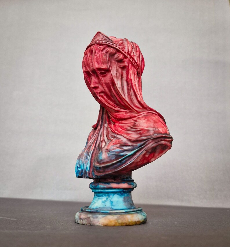 Veiled Virgin Bust, Veiled Lady Sculpture, Mery Statue, Veiled ...