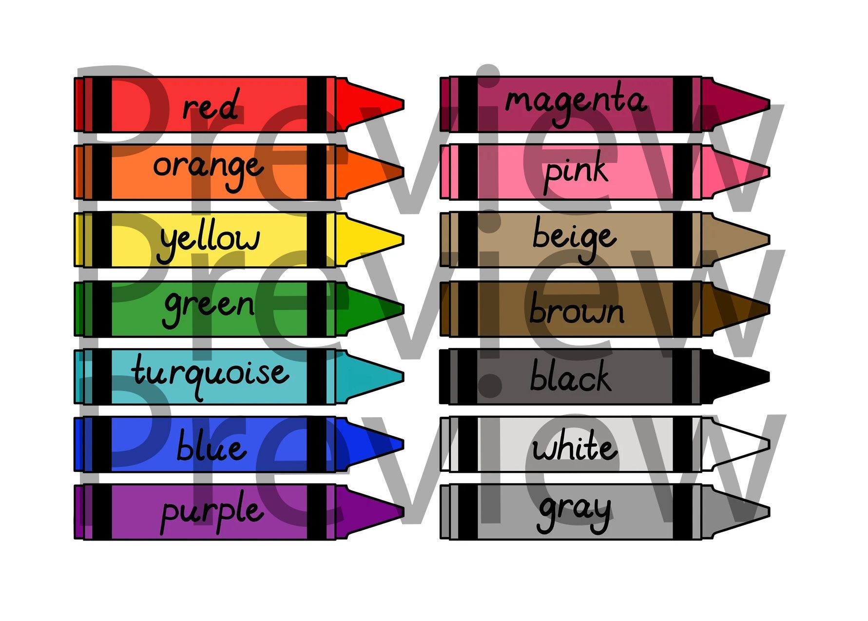Gray Crayon Clipart