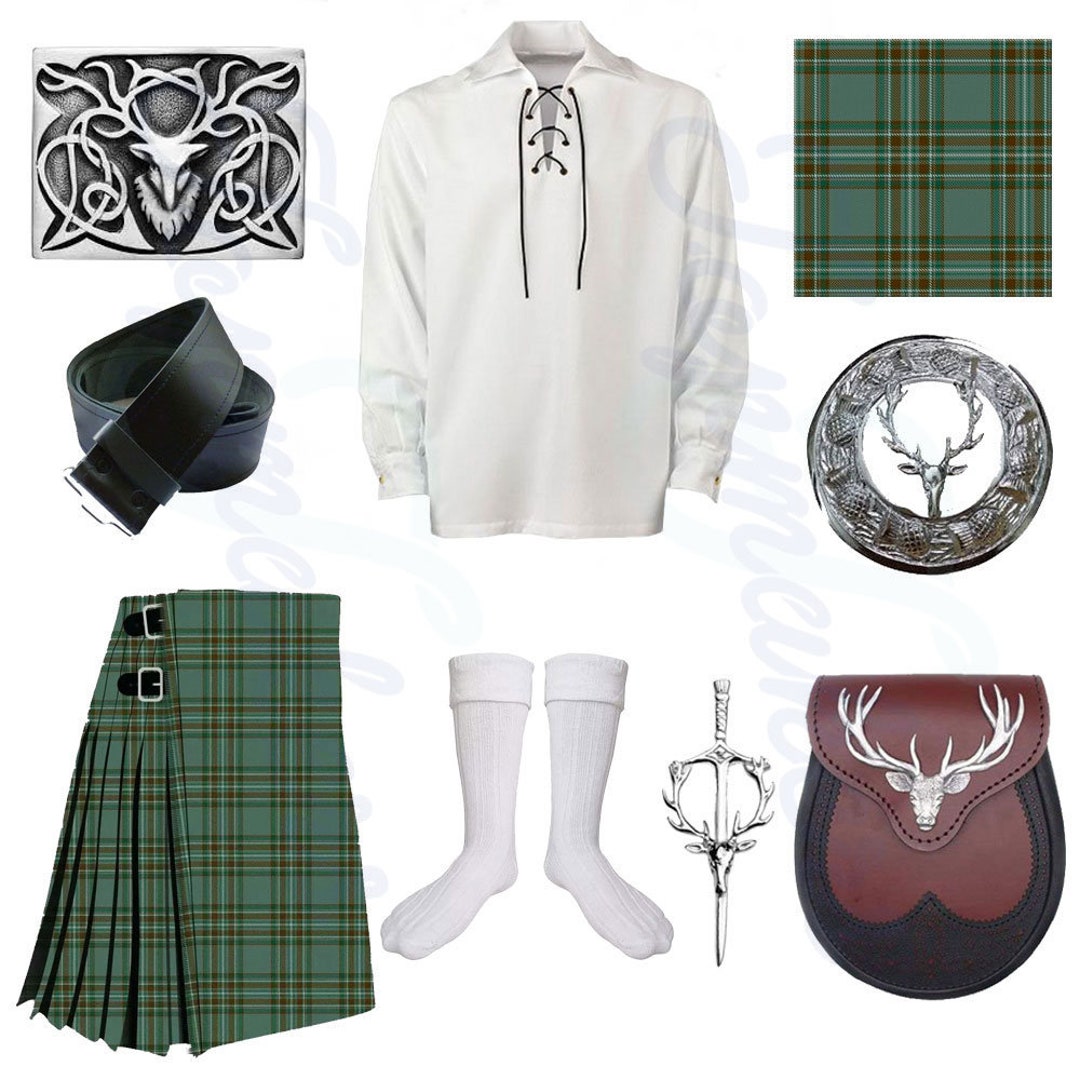 Choose Your Clan Tartan Traditional Tartan Kilt Scottish Kelly Dress ...