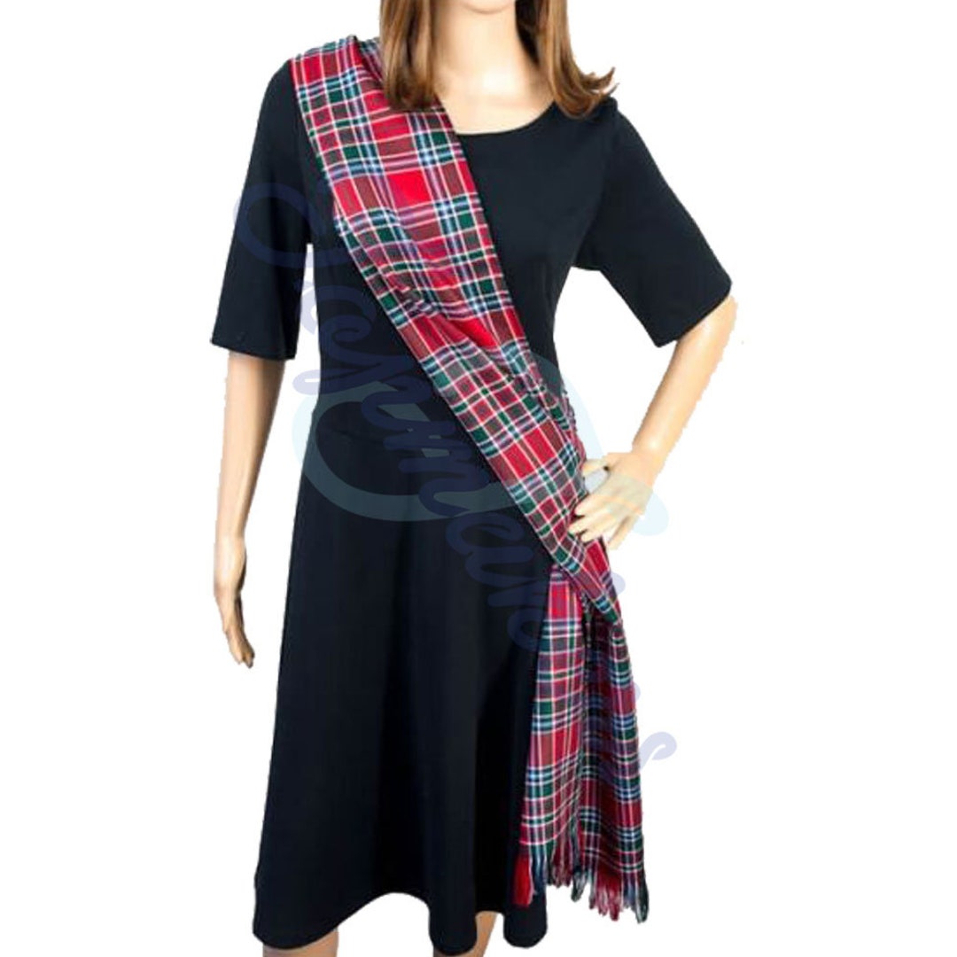 Choose Your Clan Tartan Women Long Tartan Sash Scottish Wedding Dress ...