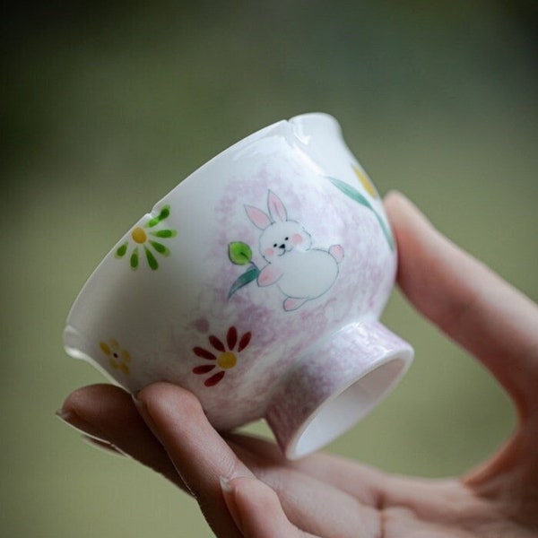 Rabbit Tea Cup - Etsy