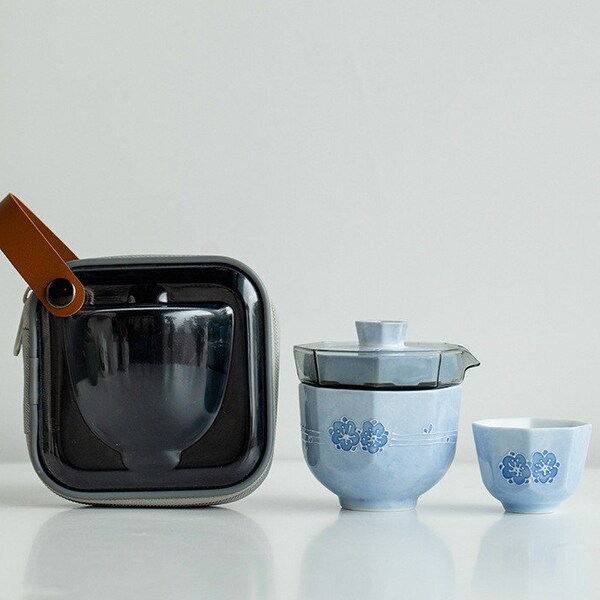 Blue Japanese Tea Set - Etsy