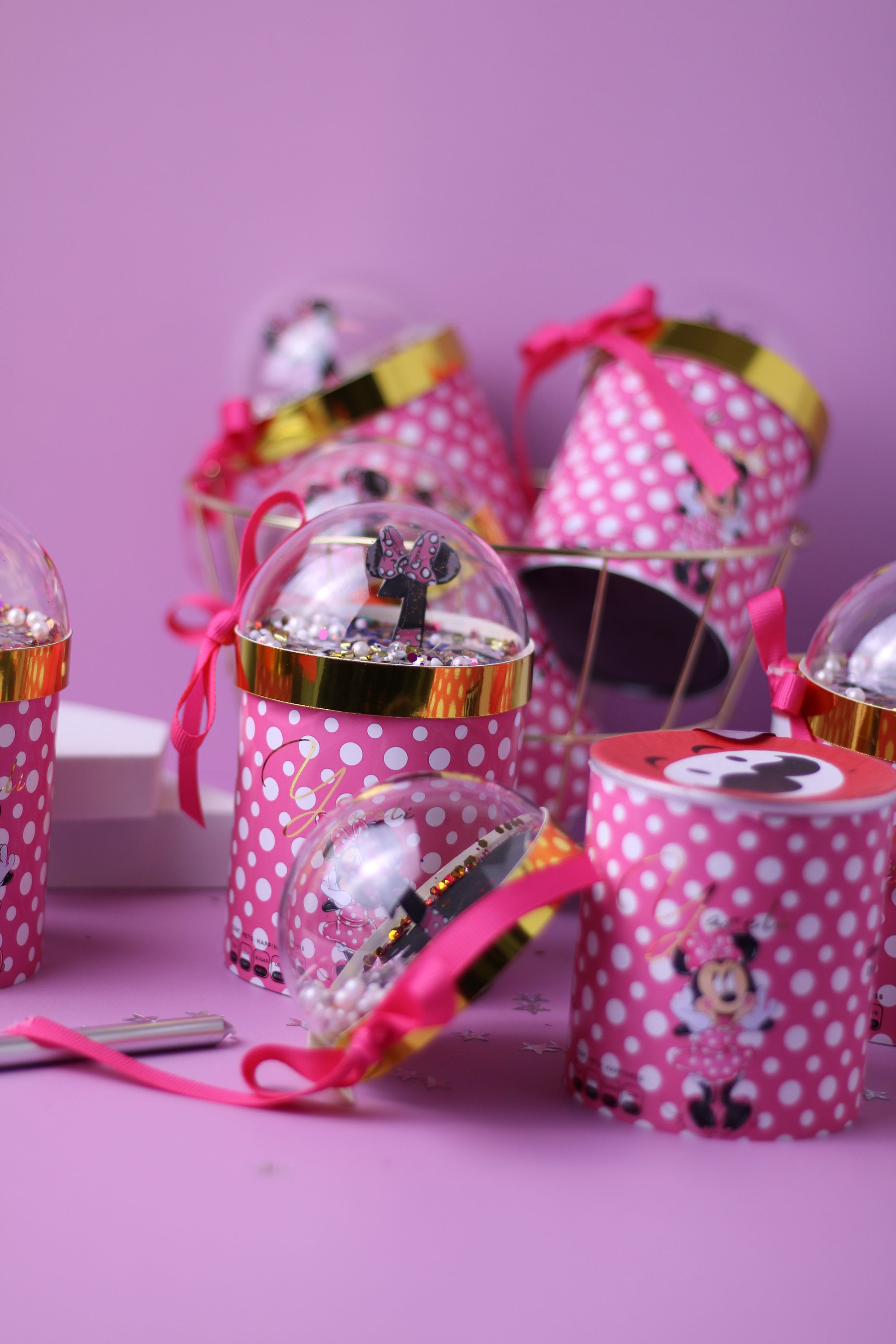 Minnie Mouse Pringle Shakers Handmade, Minnie Mouse Party Supplies ...