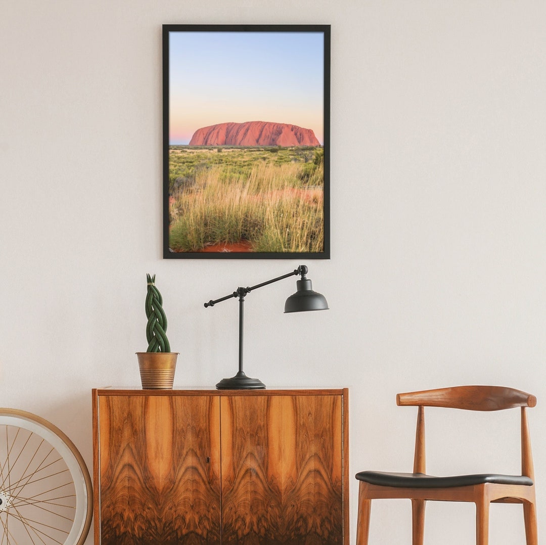Uluru Print, Uluru Wall Art, Australian Scenic Print, Uluru Framed ...