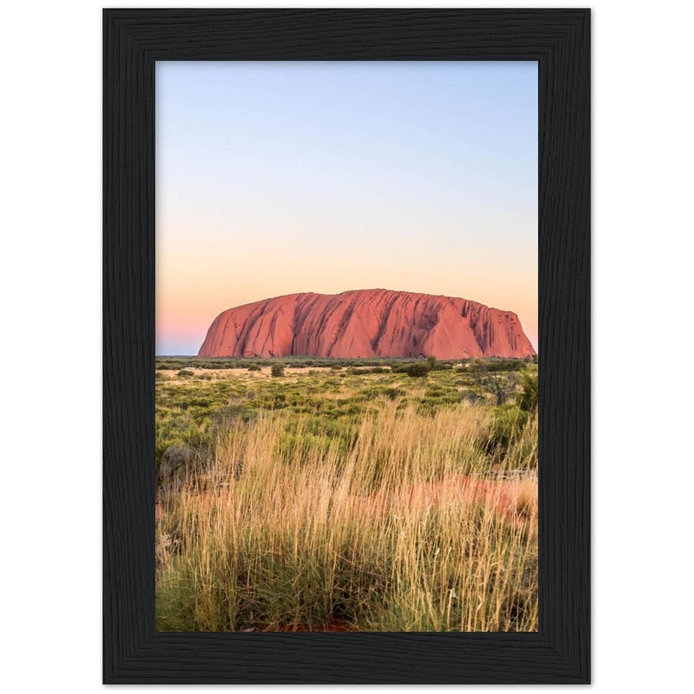 Uluru Print, Uluru Wall Art, Australian Scenic Print, Uluru Framed ...