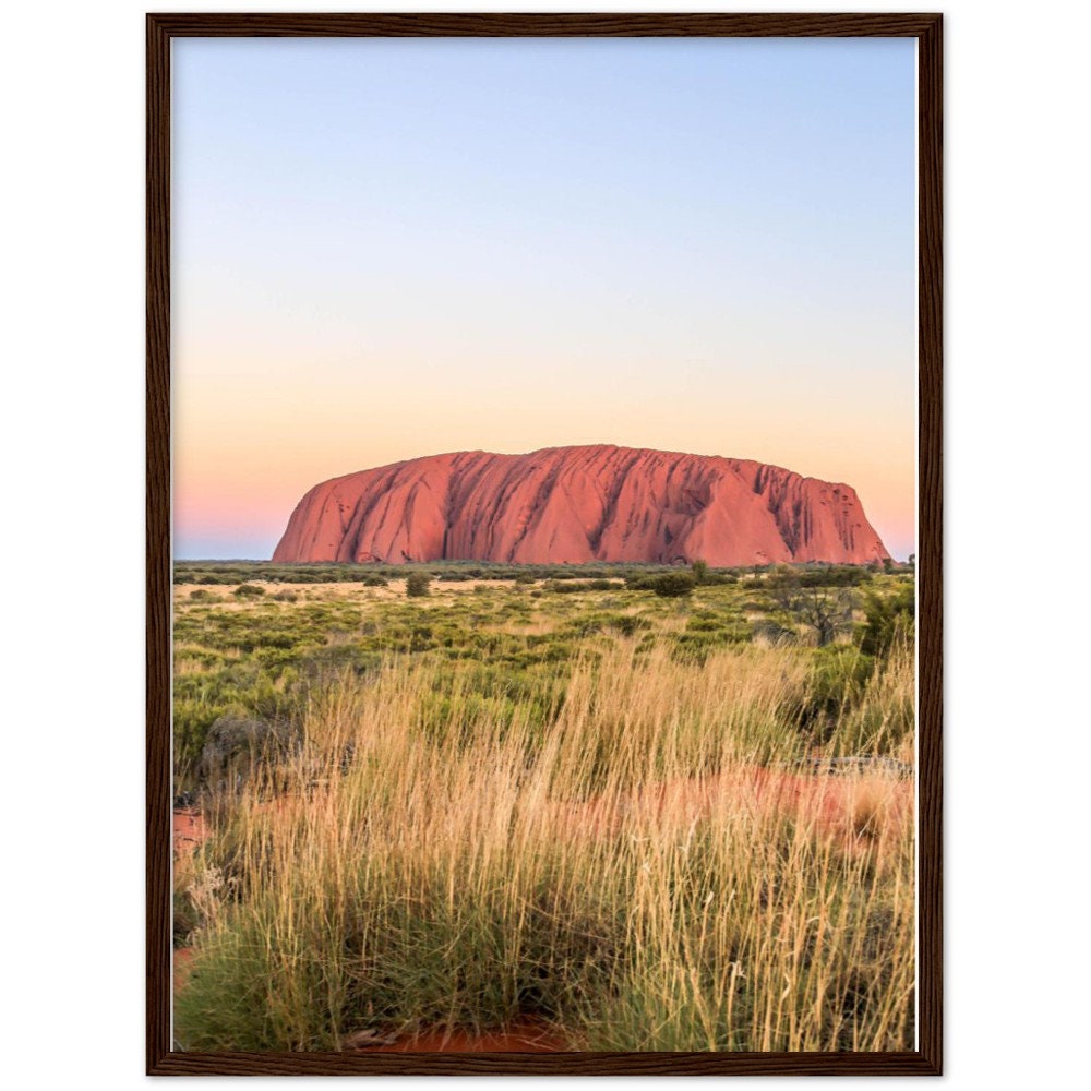 Uluru Print, Uluru Wall Art, Australian Scenic Print, Uluru Framed ...