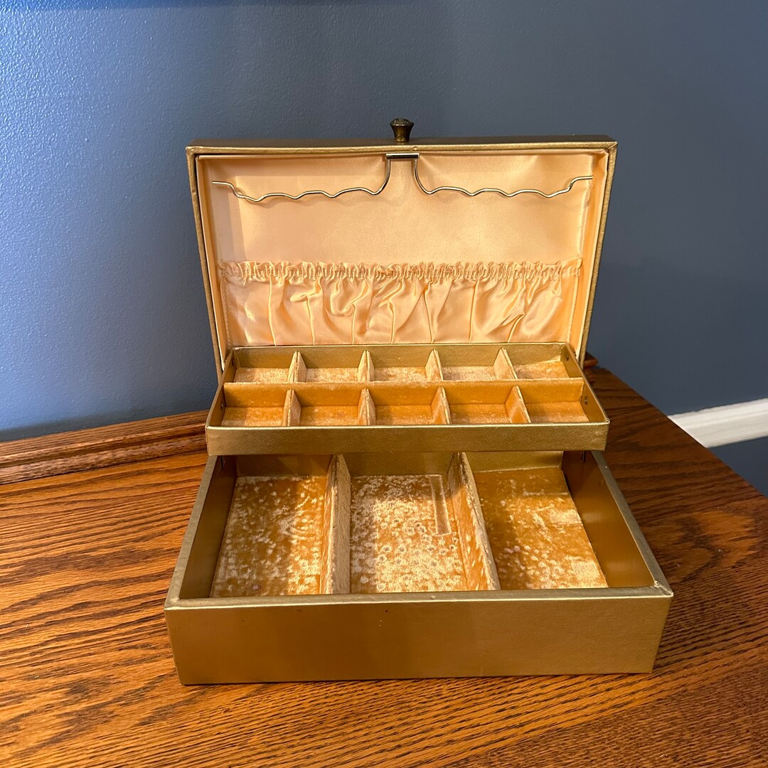 Lady Buxton Gold Vintage Jewelry Box - Etsy