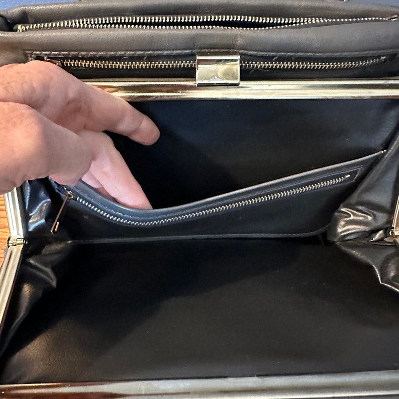 Mid Century Gray Multi Compartment Pocket Book Ladies - Etsy