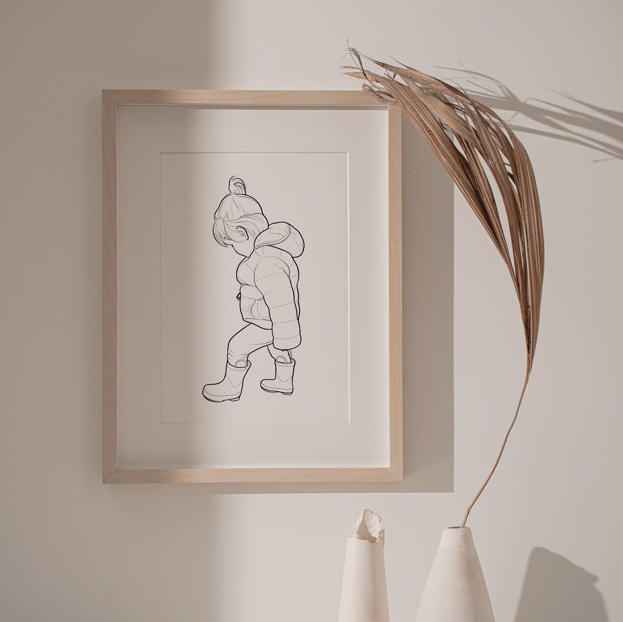 Custom Line Drawing Family Portrait Couple Illustration - Etsy
