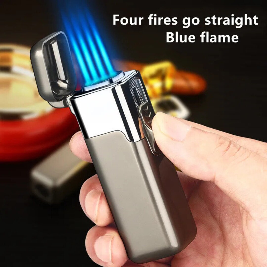 Rocker Arm Watch Metal Unusual Gas Lighters Jet Butane Torch Lighter ...