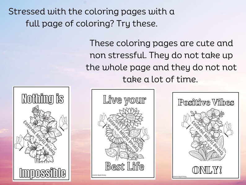 Mental Health Coloring Pages Anxiety Relief Therapy Relaxation Self ...