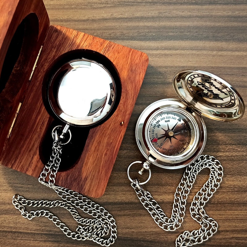 Engraved Compass - Etsy