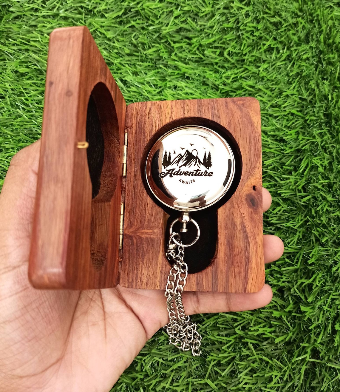 Personalized Working Compass Custom Engraved Compass Silver - Etsy