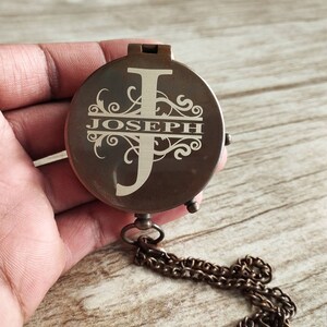 Personalized Working Compass With Custom Engraving, Engraved Compass ...