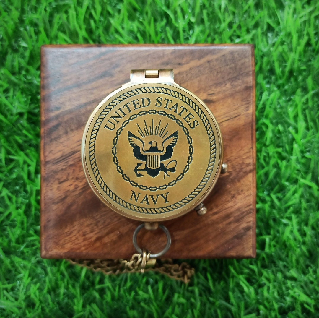 U.S Navy Gift, Engraved Navy Compass, United Sates Navy Gift ...