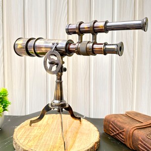Personalised Working Telescope, Antique Telescope With Tripod ...