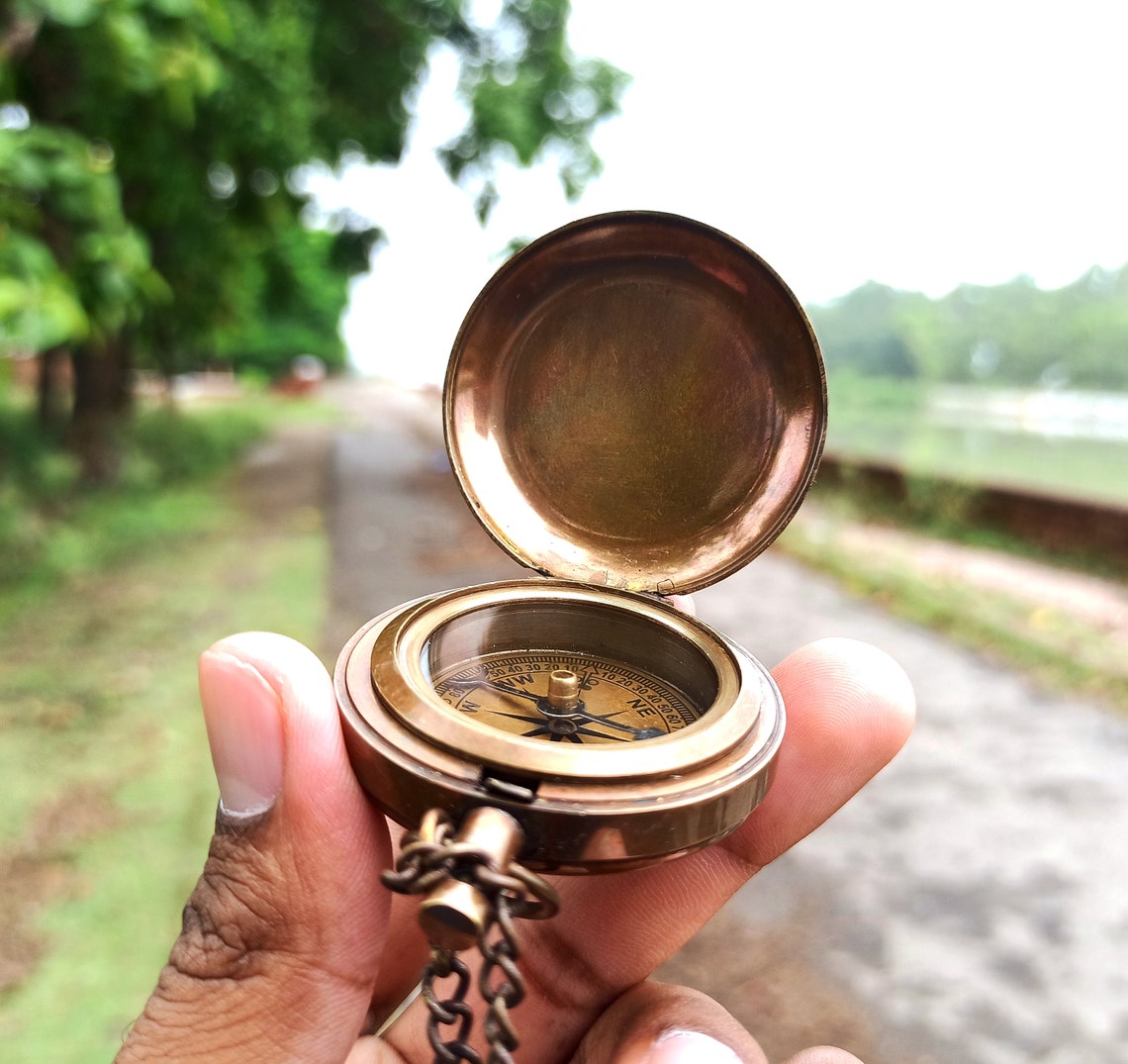 Personalized Working Compass Engraved Compass Anniversary - Etsy