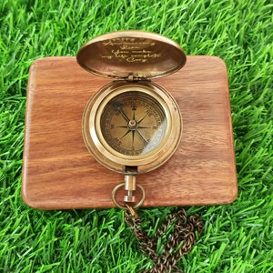 Personalized Working Compass Engraved Compass Anniversary - Etsy