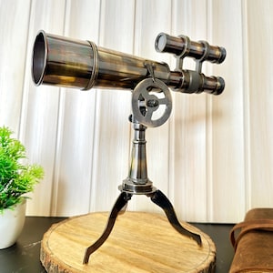 Personalised Working Telescope, Antique Telescope With Tripod ...