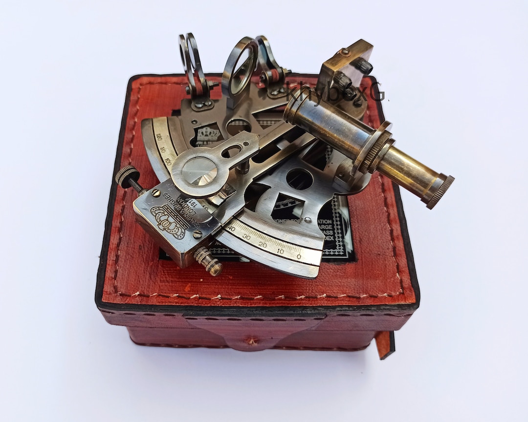 Nautical Brass Working Sextant, Antique Maritime Navigational ...