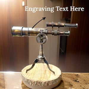 Personalised Working Telescope, Antique Telescope With Tripod ...