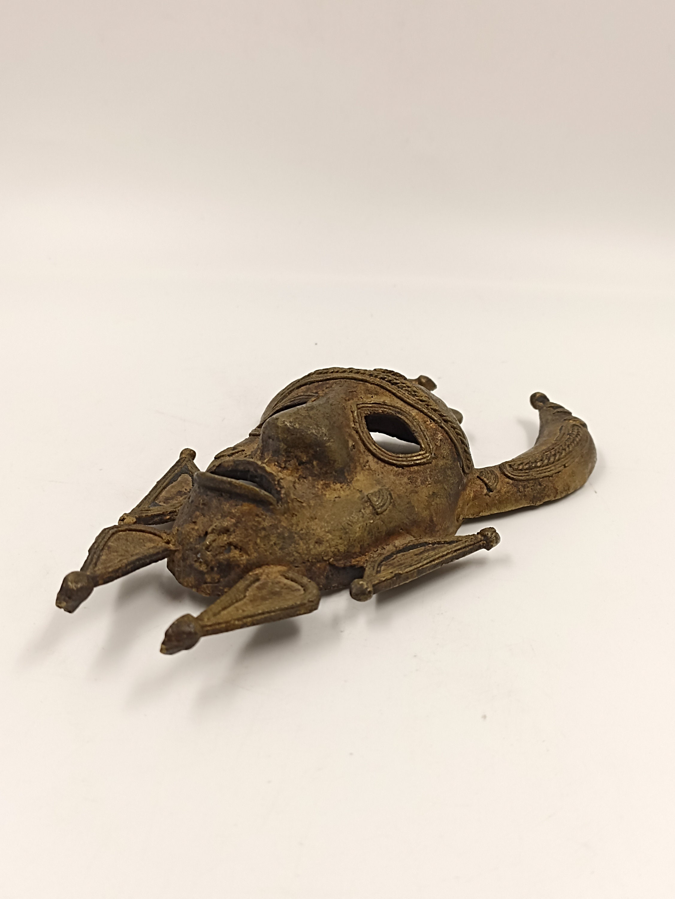 African Bronze Mask Senoufo Ivory Coast Old Lost Wax Passport Mask - Etsy