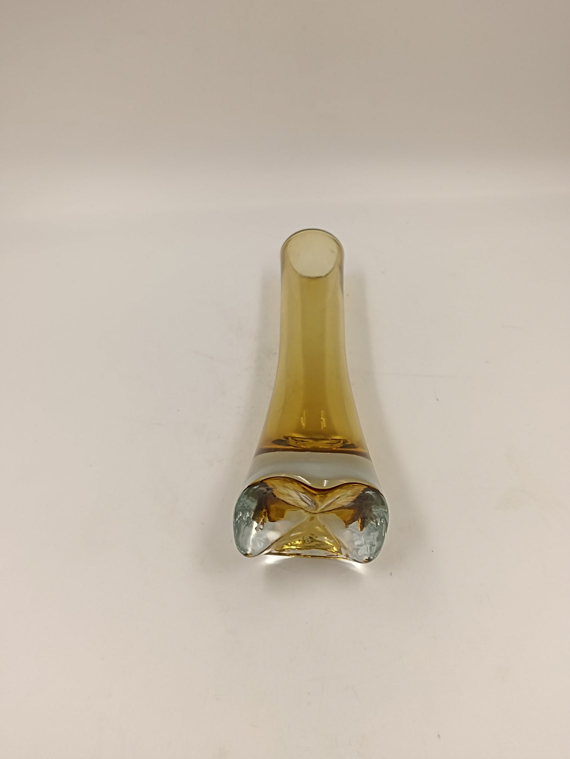 Vintage Tripod Vase Amber Glass Aseda Bo Borgström Scandinavian Design ...