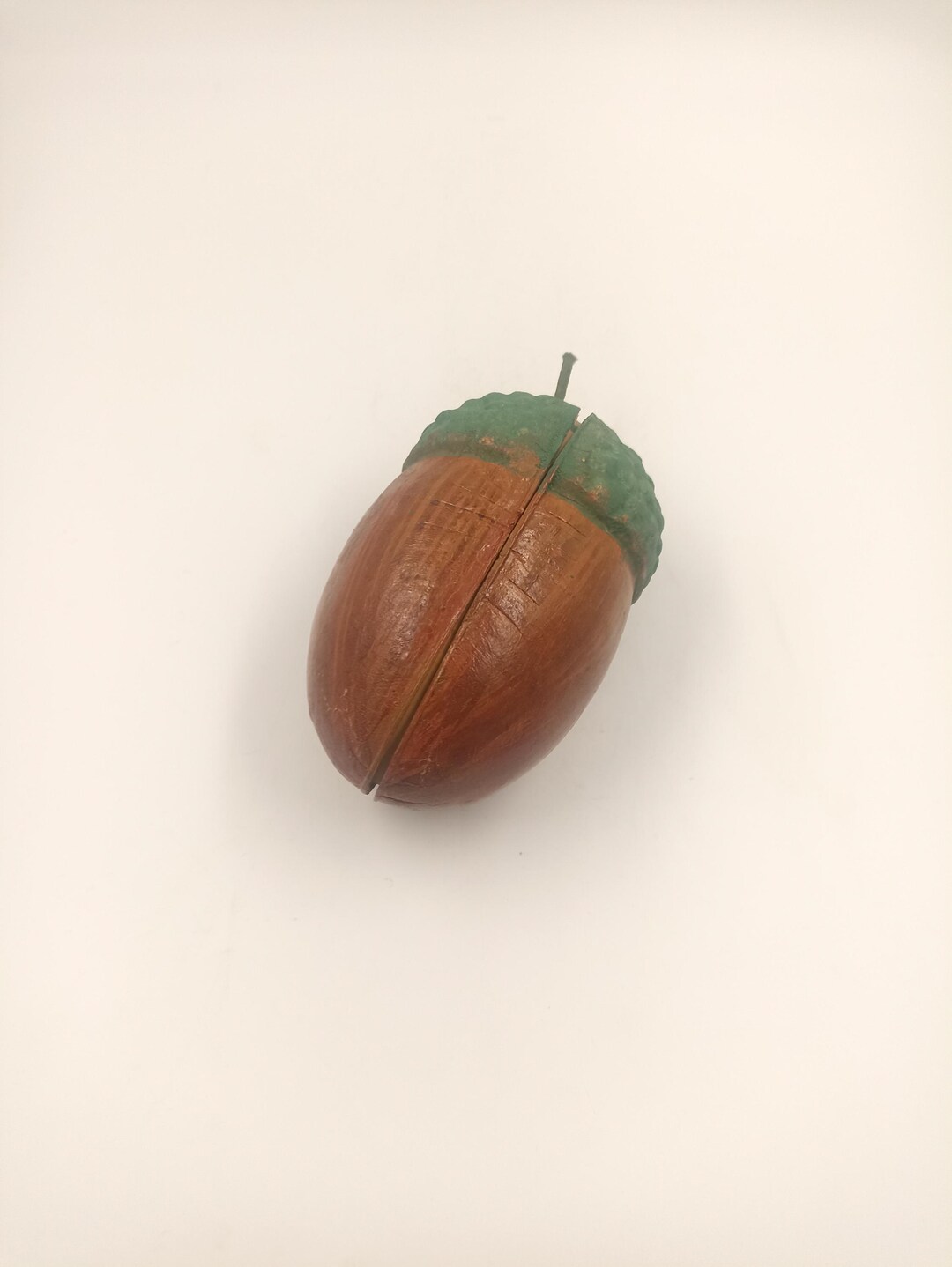 Figurative Box Acorn Oak Cardboard Wood Trompe L'oeil Vintage France ...
