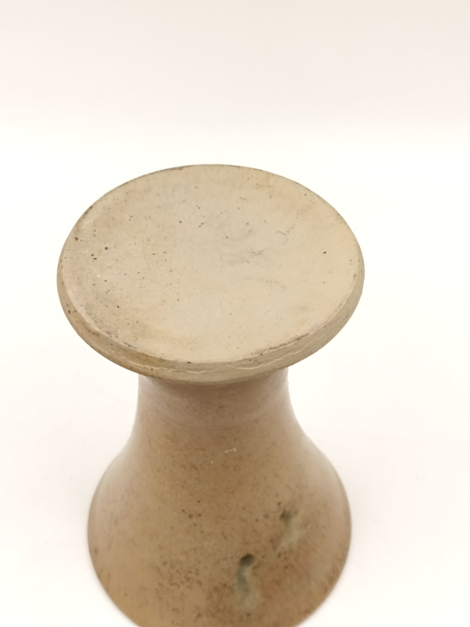 Vintage Ceramic Cone Vase Brown Pyrite Sandstone France 50s 60s Dlg La ...
