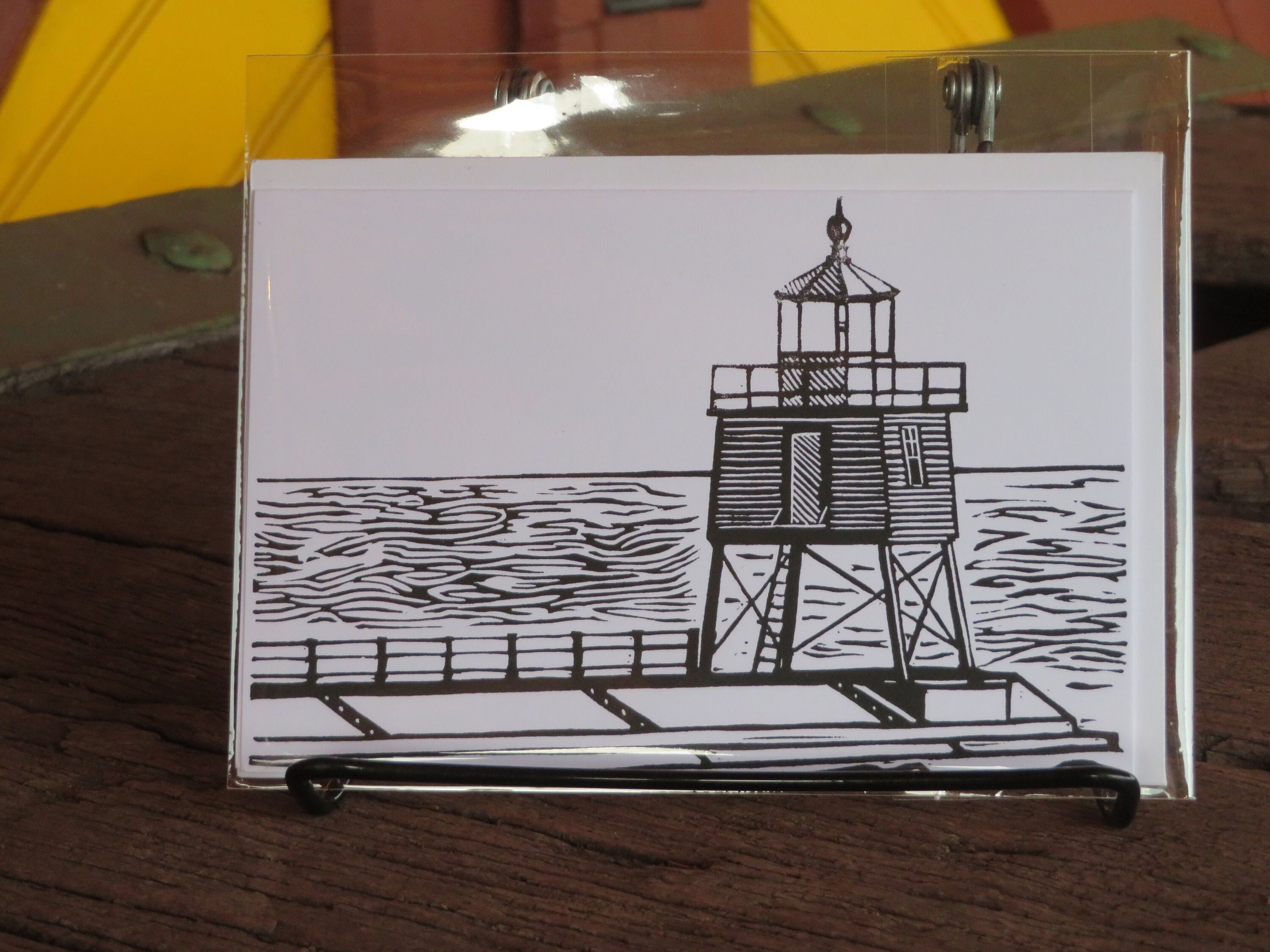 Two Harbors Breakwall Greeting Card - Etsy