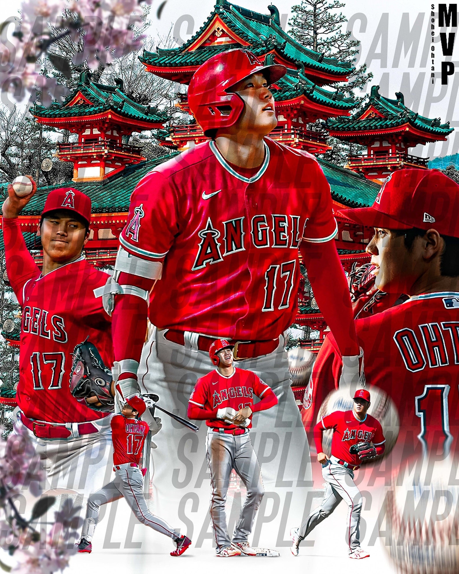 Shohei Ohtani Digital Art for Poster or Tee Shirt - Etsy